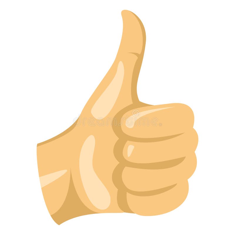 Vector Enig Pictogram - Duim Omhoog Vector Illustratie - Illustration ...