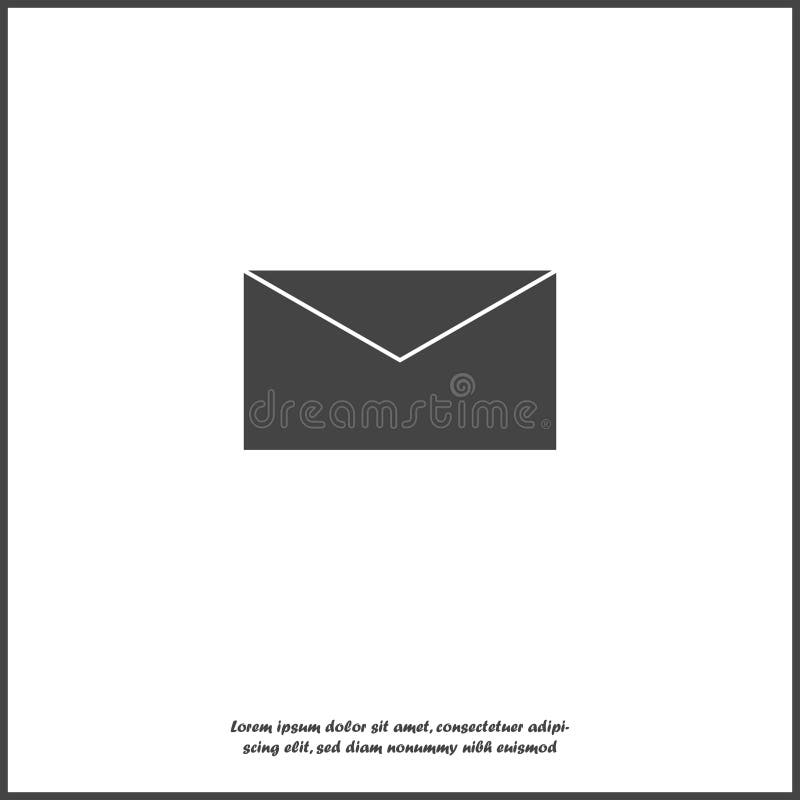 Vector Envelope Icon. E-mail Message Illustration on White Isolated ...