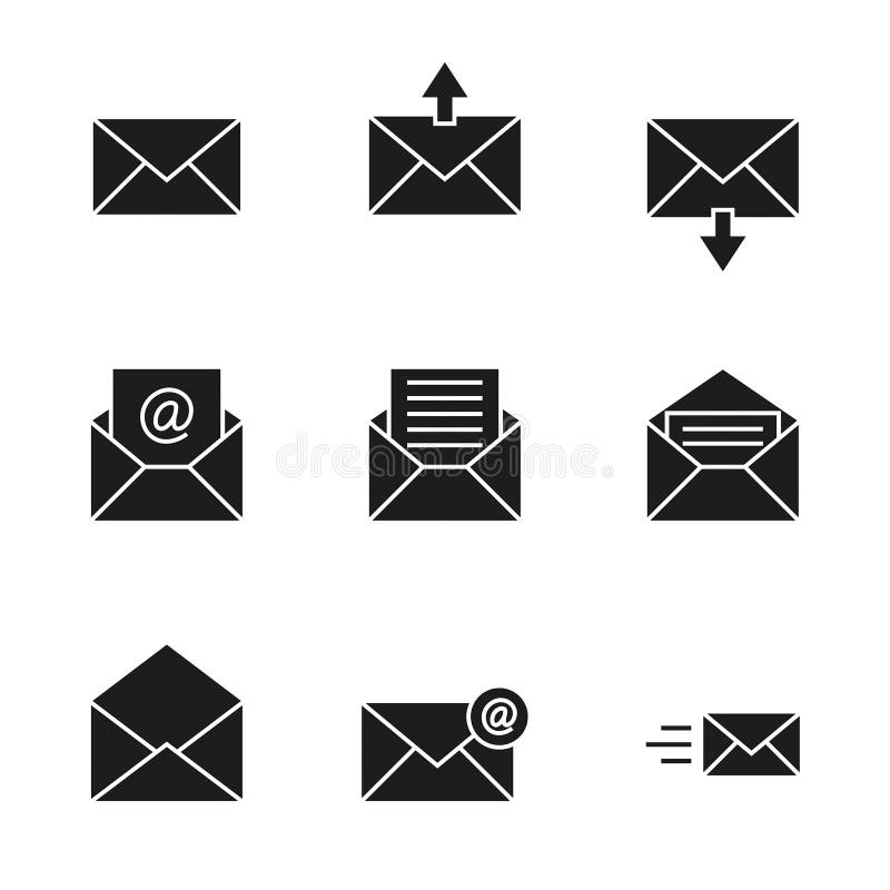 Vector envelope icon stock vector. Illustration of arrow - 191819419