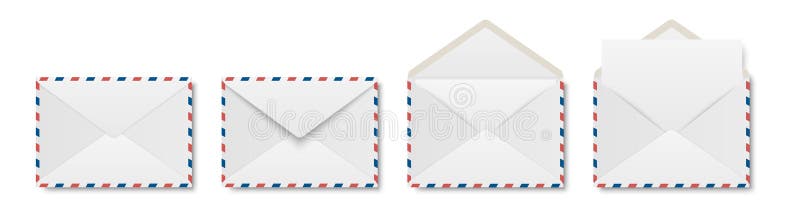 Folded Envelope with a Letter. the Sealed Message is Tied with a Bow ...