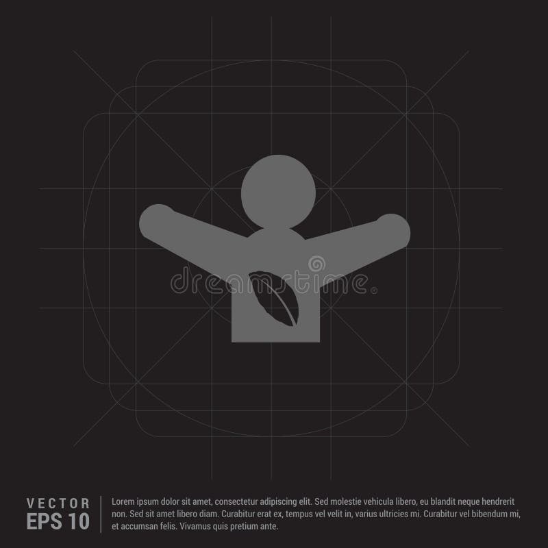 Vector Environmental Friendly Man Icon Stock Vector - Illustration of ...