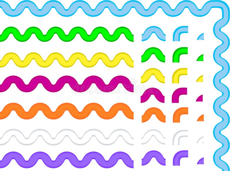 Vector Eps 8 Ric Rac Pieces Ready To Drop into You Stock Vector ...