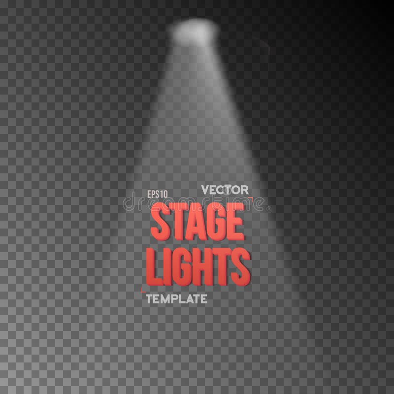 Vector EPS10 Bright Stage Light Effect. Stage Light Illuminating Stock ...