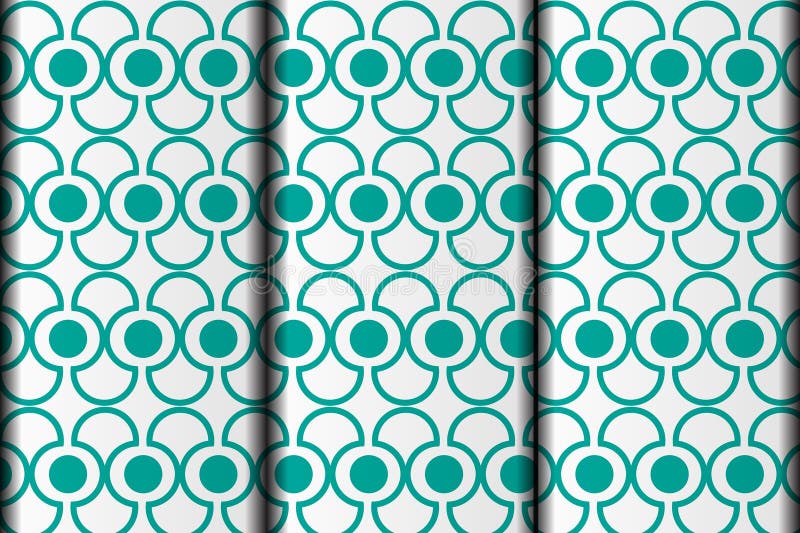 Circle Style Vector Eps Pattern Design. Stock Illustration ...