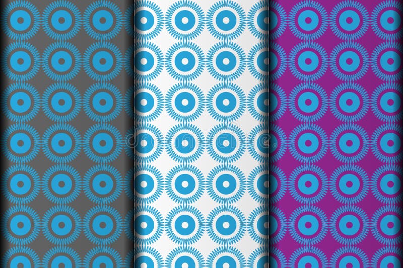 Circle Style Vector Eps Pattern Design. Stock Illustration ...