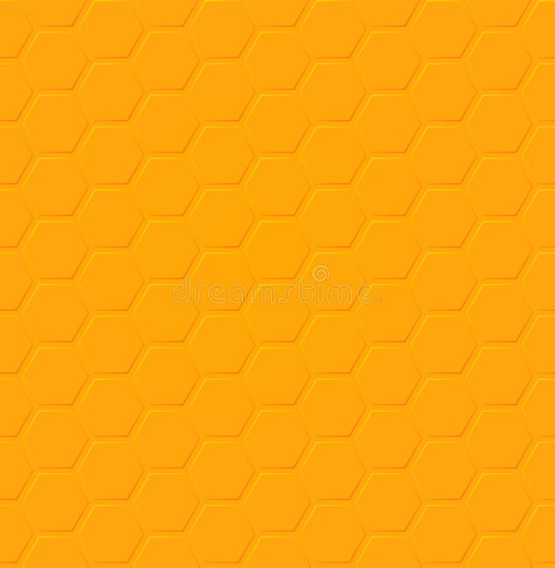 Vector Eps Honey Hexagon Seamless Pattern Design Stock Vector ...