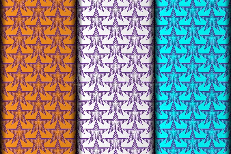 Star Vector Eps Seamless Pattern Design Template. Stock Illustration ...