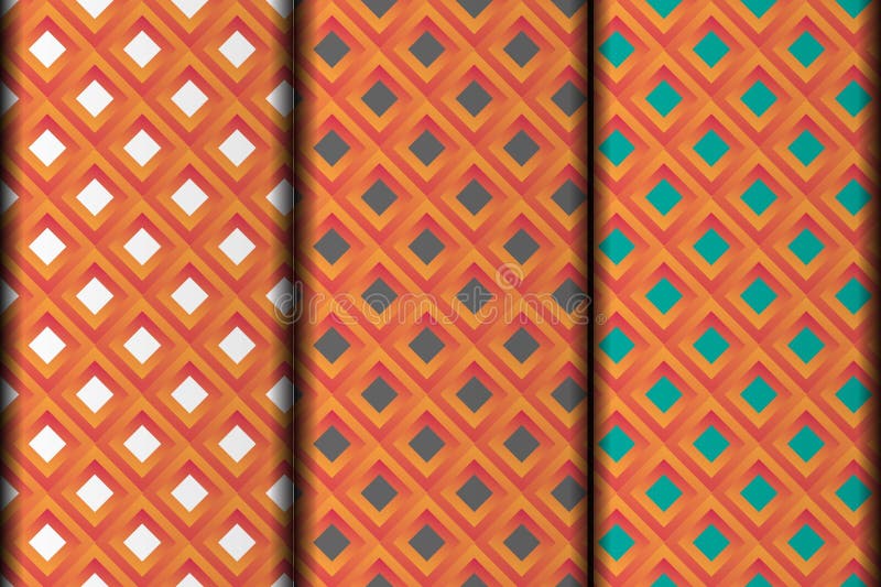 Decorative Vector Eps Square Style Pattern Design. Stock Illustration ...