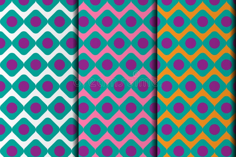 Square Style Vector Eps Pattern Design. Stock Illustration ...