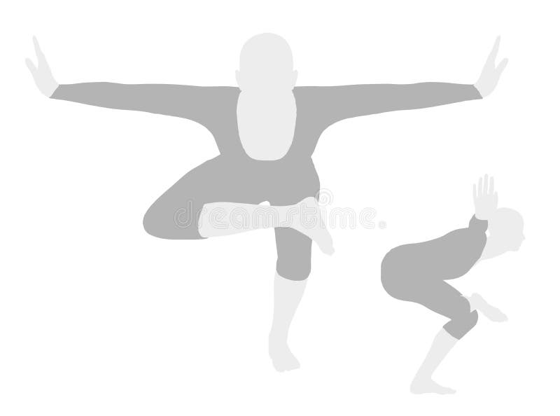 Vector - EPS 10 Vector Illustration of Yoga Pose Stock Vector ...