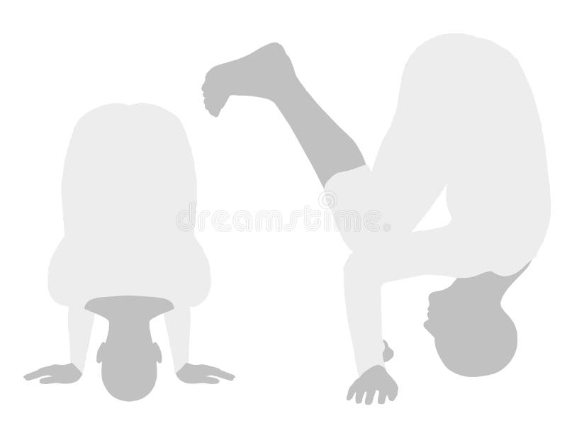 Vector - EPS 10 Vector Illustration of Yoga Pose Stock Vector ...