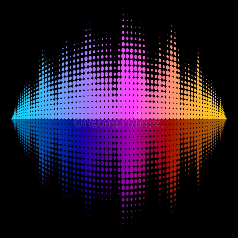 Vector Equalizer Sound Wave Stock Vector - Illustration of disco ...