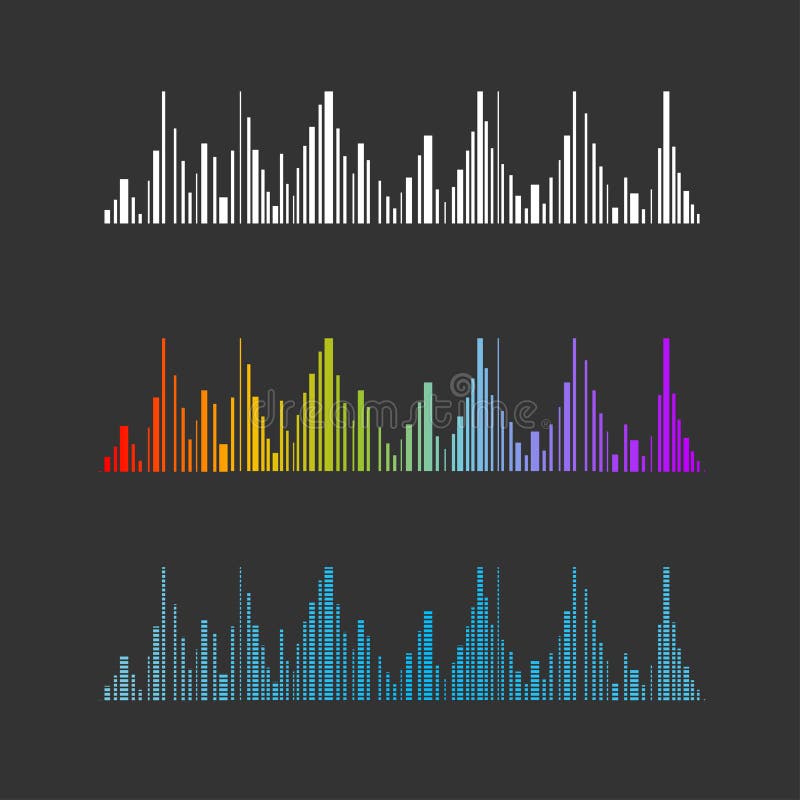 Vector equalizer set stock vector. Illustration of frequency - 57157937