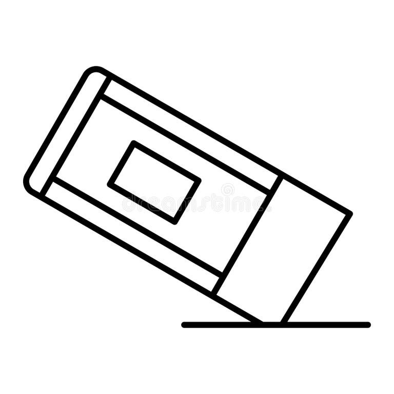 Vector Eraser Outline Icon Design Stock Vector - Illustration of ...