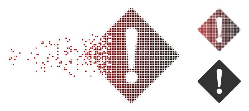Damaged Pixel Halftone Error Icon Stock Vector - Illustration of ...