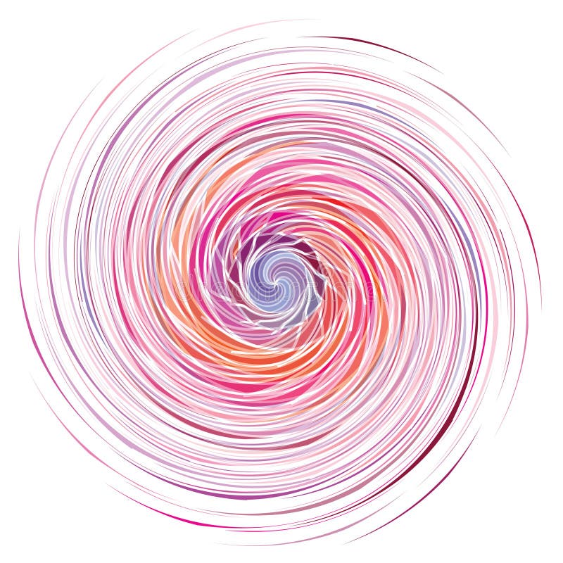 Vector espiral del color ilustración del vector. Ilustración de retro ...