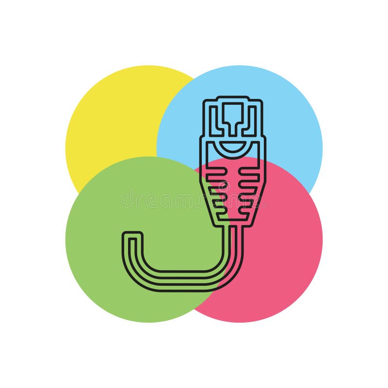 Vector Ethernet Cable Illustration - Network Stock Illustration ...