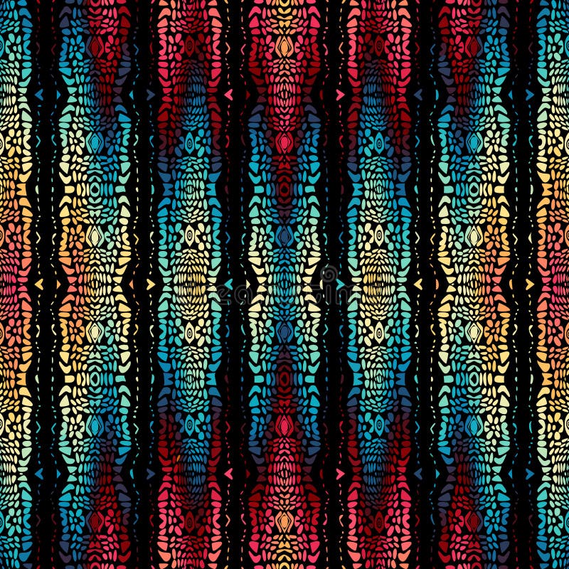 Vector Ethnic Tribal Pattern. Abstract Seamless Pattern. Stock Vector ...
