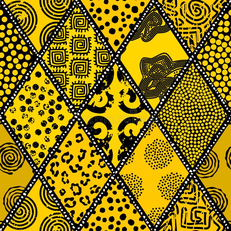 Vector Ethnic Tribal Pattern. Seamless Art Image. Stock Vector ...