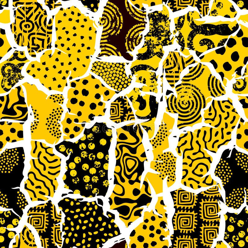 Vector Ethnic Tribal Pattern. Seamless Art Image. Stock Vector ...