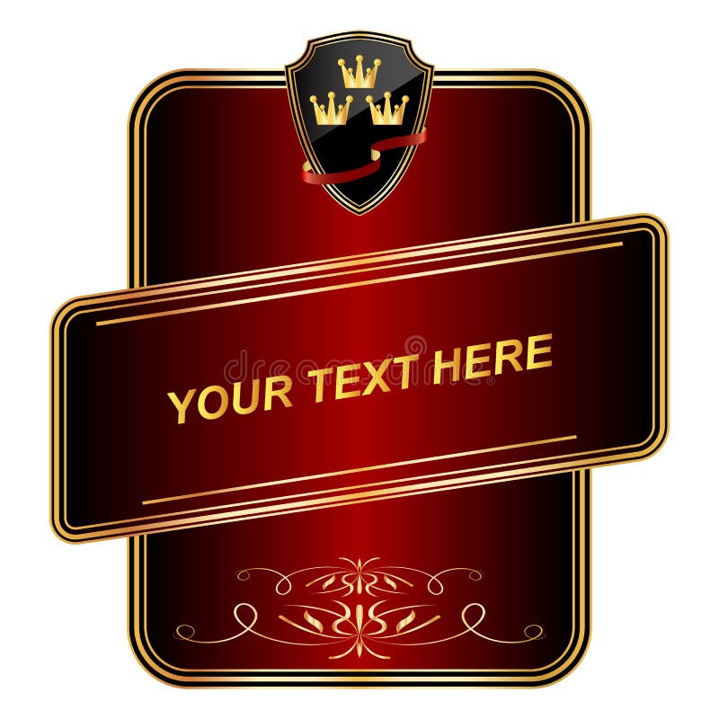 Vector etiket vector illustratie. Illustration of stijl - 25537804