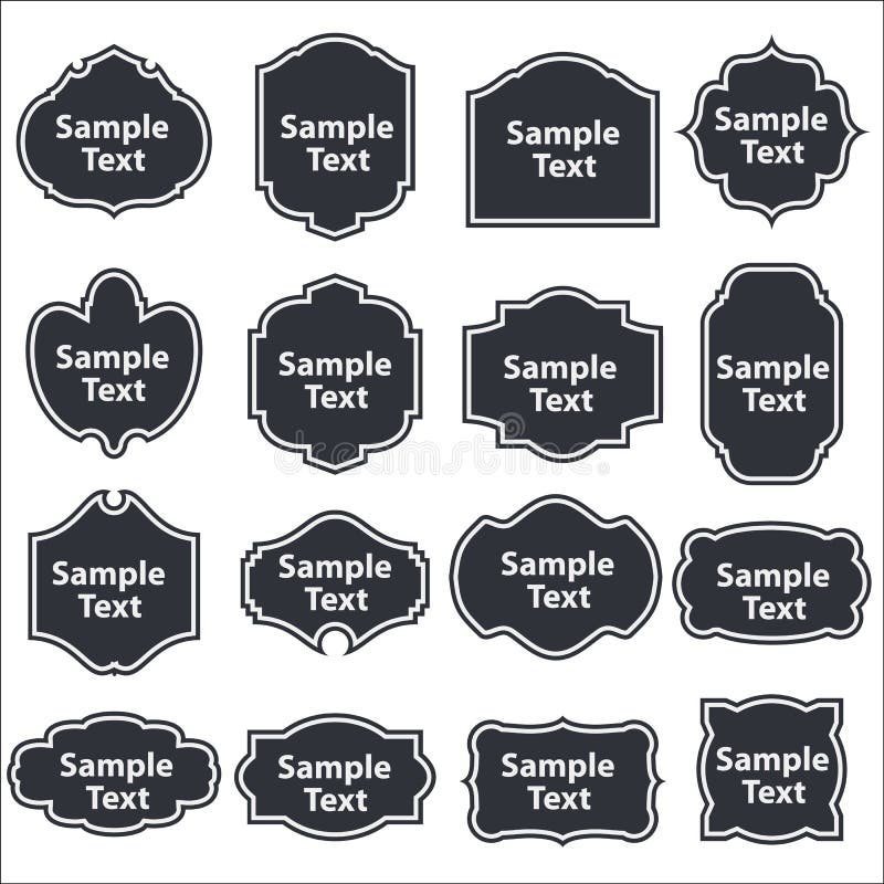 Vectoretiketten en Banners stock illustratie. Illustration of stickers ...