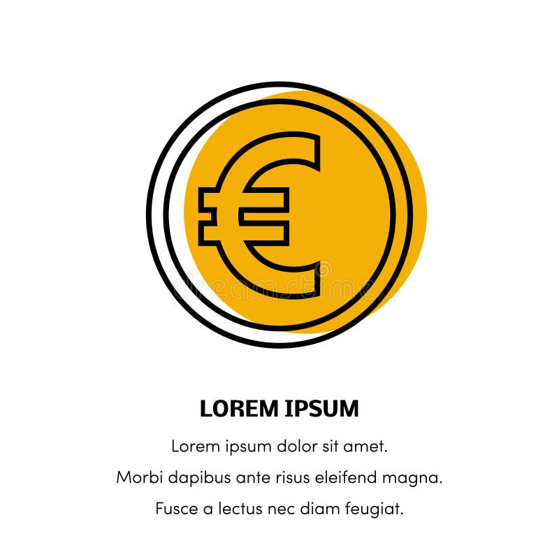 Vector euro del icono stock de ilustración. Ilustración de tarjeta ...
