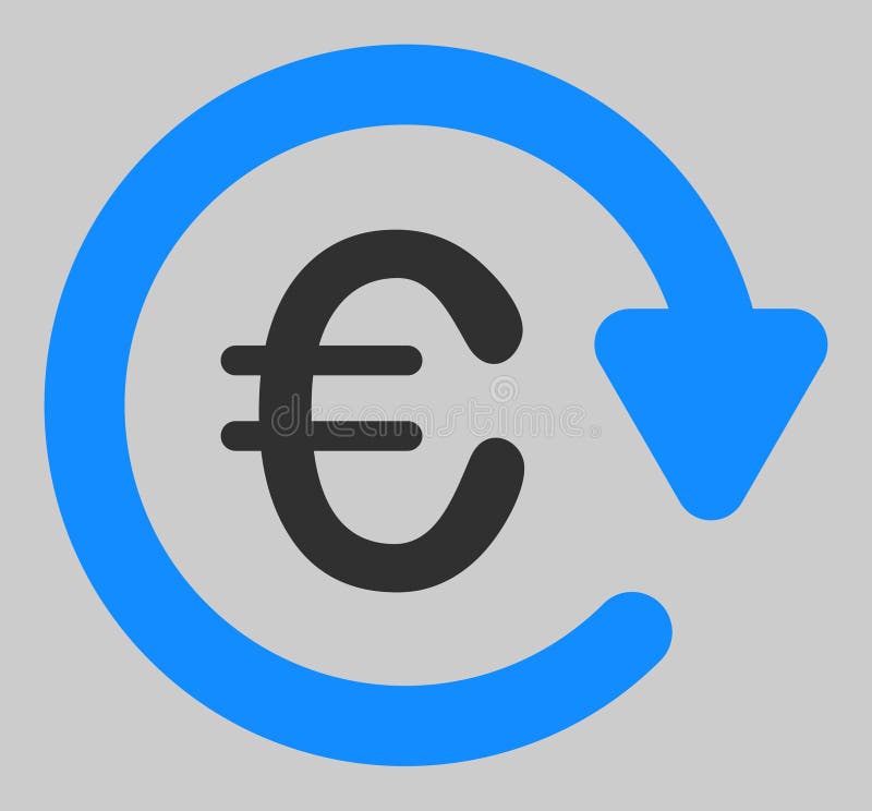 Vector Euro Pay Again Icon Illustration Stock Vector - Illustration of ...
