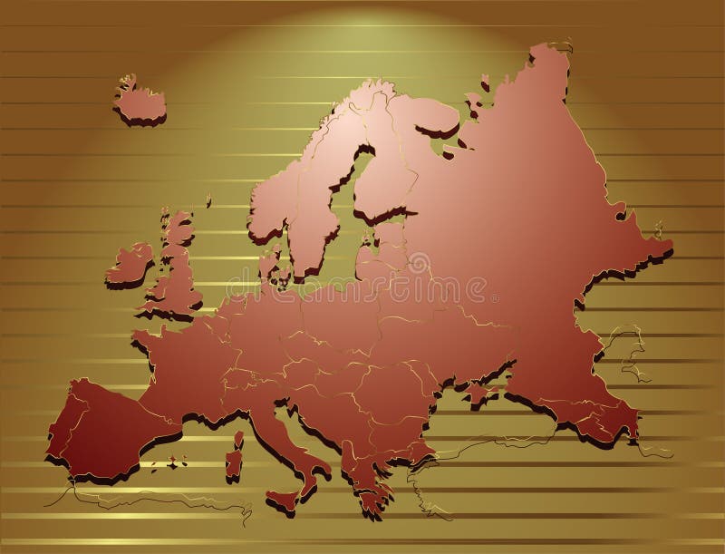 Vector europe map stock vector. Illustration of atlantic - 8767213