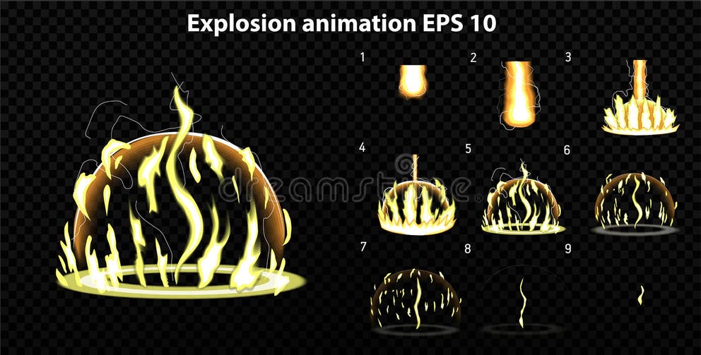 Explosion Frames Stock Illustrations – 2,192 Explosion Frames Stock ...