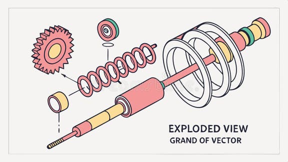 Exploded View Diagram, Technical Illustration for Engineering and ...