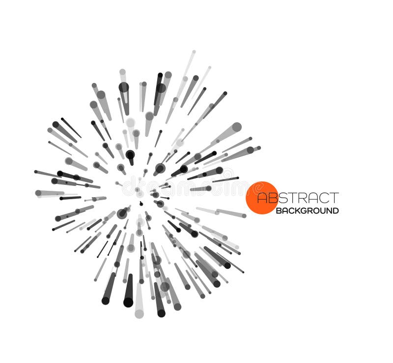 Vector explosion lines stock vector. Illustration of effect - 84217712