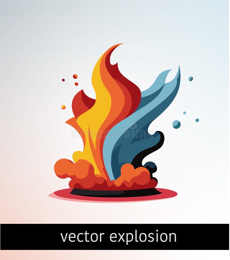 Vector Explosion, Smoke from a Bomb Stock Vector - Illustration of ...