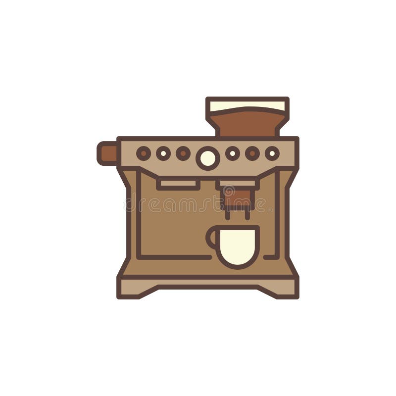 Vector Express Espresso Machine Creative Concept Icon Stock Vector ...