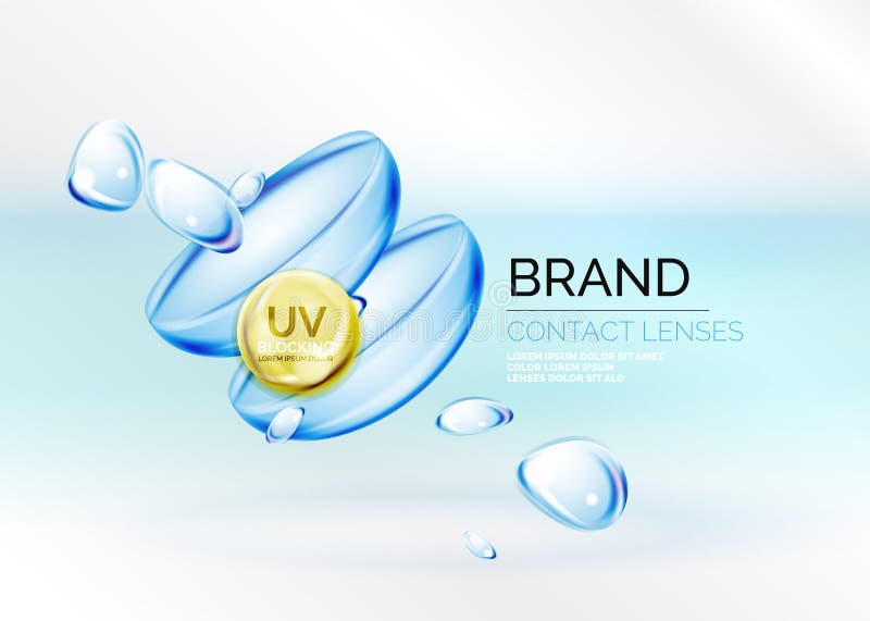 Vector Eye Contacts Lenses Ad Template Stock Illustration ...