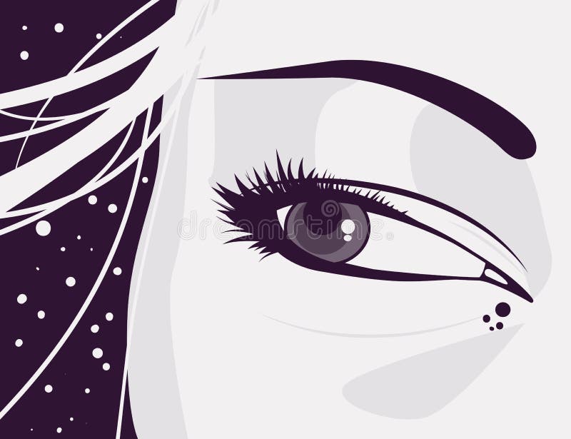 Vector eyes stock vector. Illustration of health, girl - 25253037