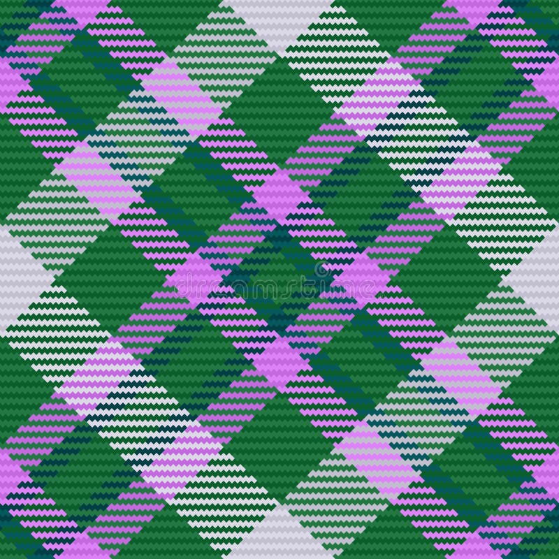 Vector Fabric Background. Seamless Check Pattern Stock Vector ...