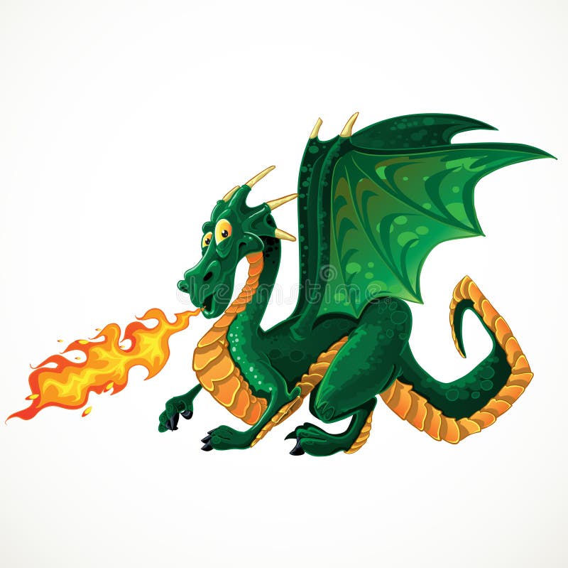 Fire Spitting Dragon Stock Illustrations – 167 Fire Spitting Dragon ...