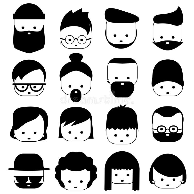 Vector face icon stock vector. Illustration of vector - 66278477