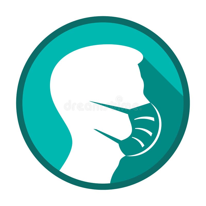 Vector Face Mask Must Be Worn Icon Stock Vector - Illustration of ...