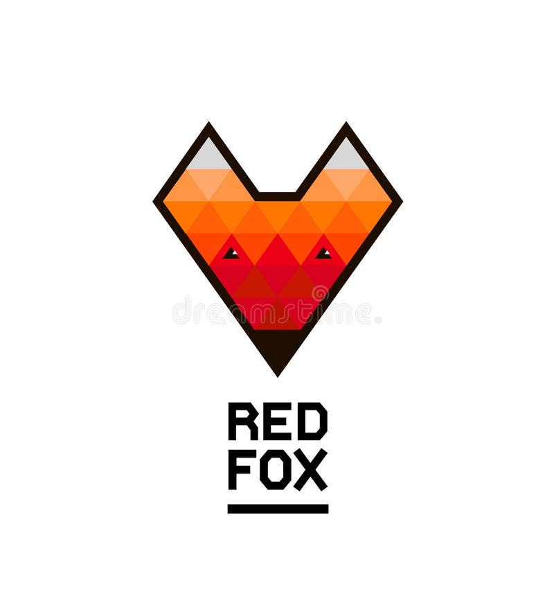 Vector Faceted Geometric Fox Logo Stock Vector - Illustration of ...