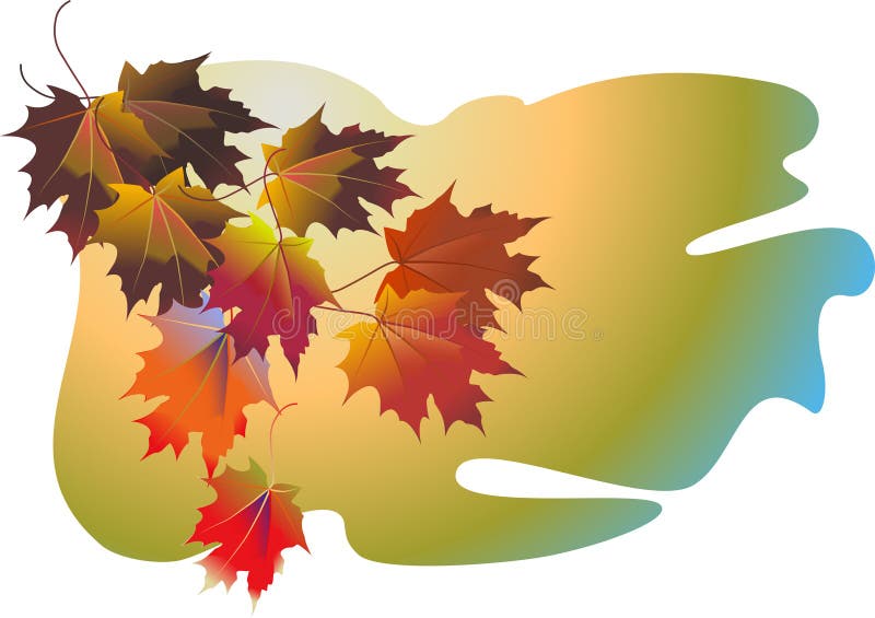 Vector fall leaves stock vector. Illustration of design - 27410964