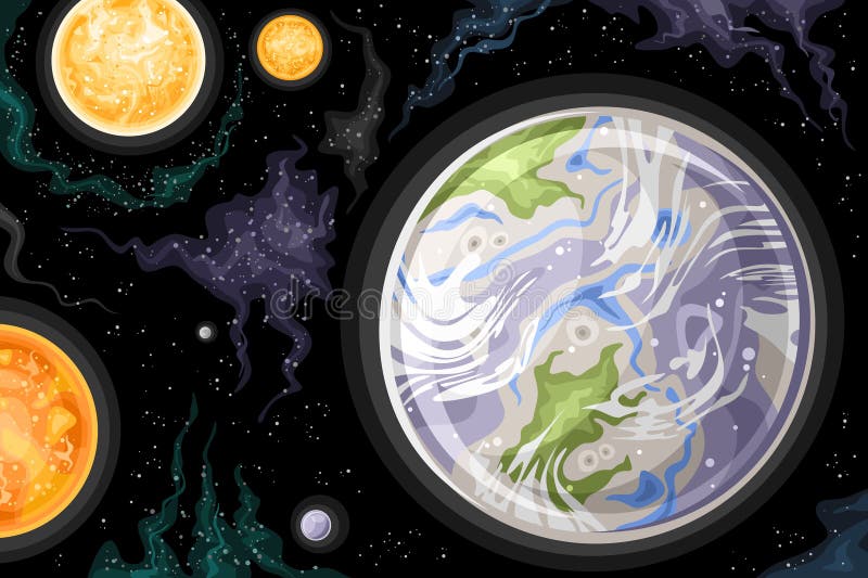 Vector Fantasy Space Chart stock vector. Illustration of science ...