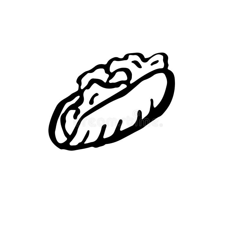 Kebab Doner Vectorified Meats Sketch Coloring Page
