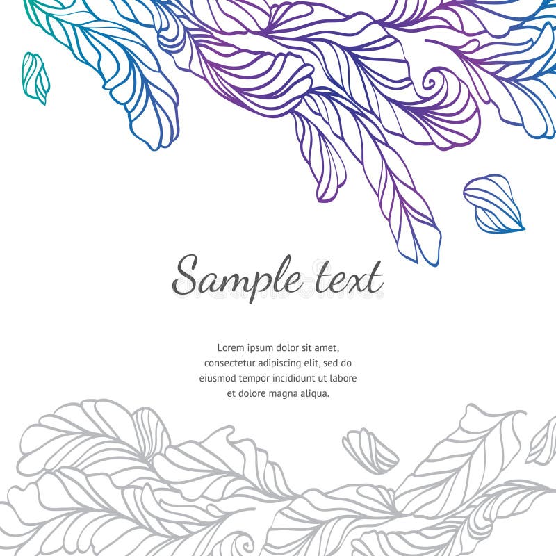 Vector Feather Hand-drawn Illustration Stock Vector - Illustration of ...