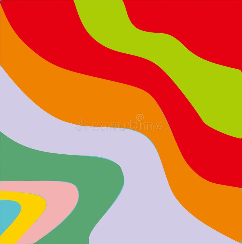 This Vector Features a Layered Abstract Pattern with an Organic Style ...