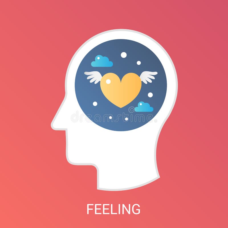 Vector Feeling Concept. Modern Gradient Flat Style. Stock Vector ...