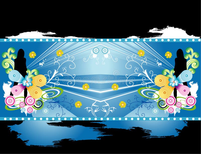 Female floral vector stock vector. Illustration of gradient - 4762563