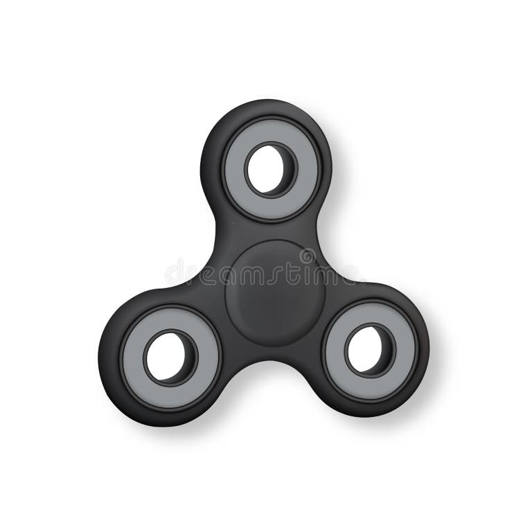 Vector Fidget Spinner Toy Isolated Stock Vector - Illustration of ...