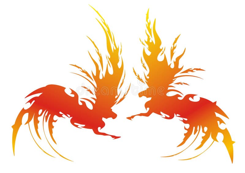 Vector Fiery Symbol of a Horse Stock Vector - Illustration of mane ...